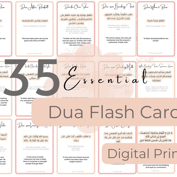 Dua Cards - Etsy