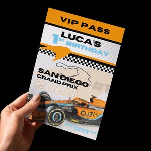 Custom Mclaren Formula 1 VIP Pass (digital Download) - Etsy