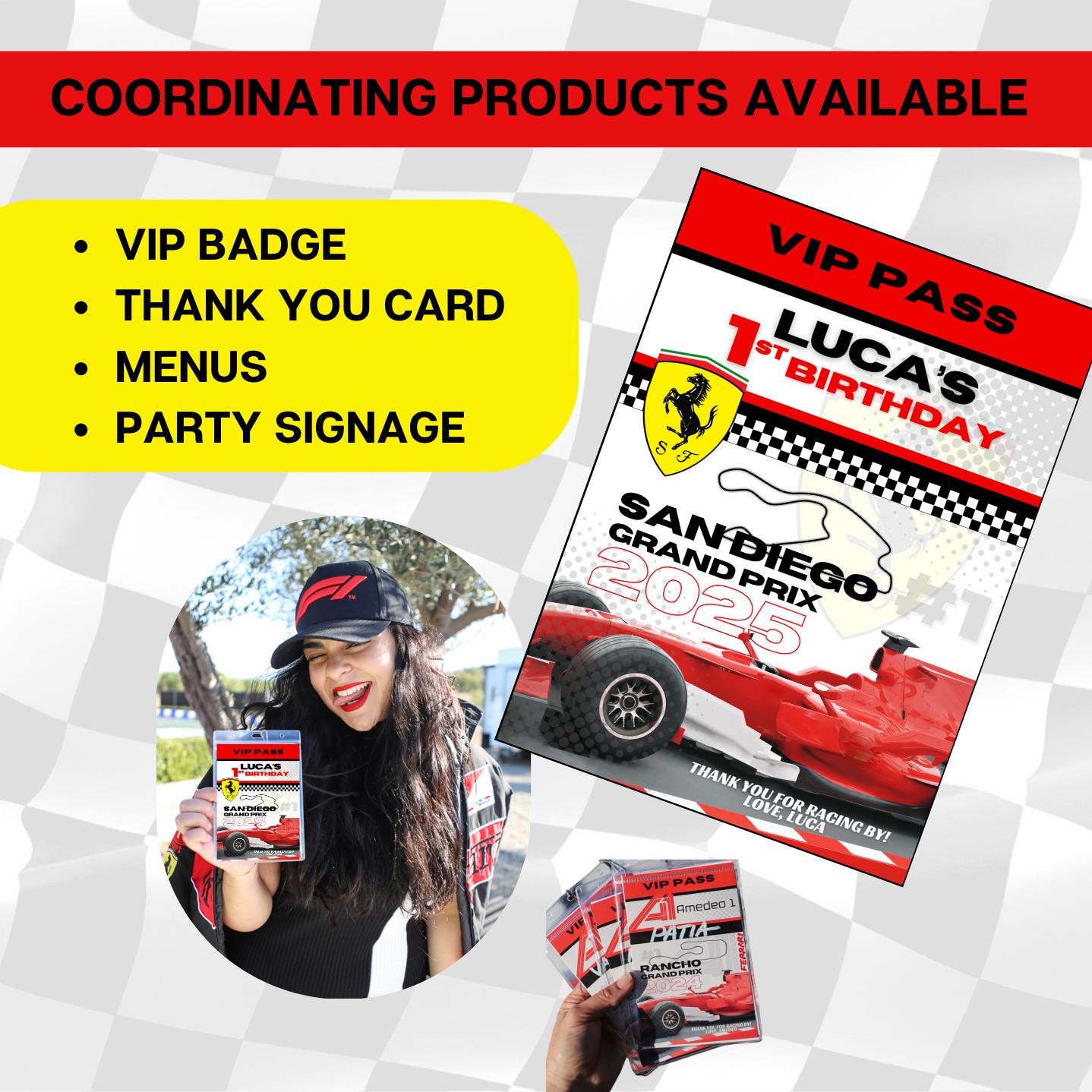 Custom Formula 1 Racing Banner | Personalized F1 Party Decor | Digital ...