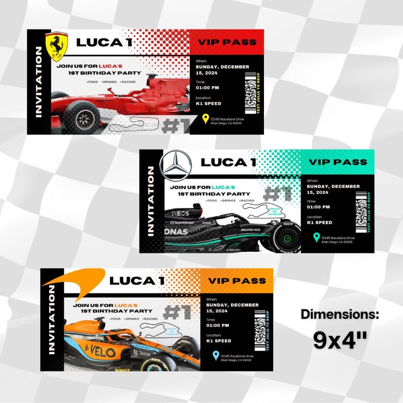 Custom Mclaren Formula 1 VIP Pass (digital Download) - Etsy