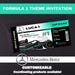 Mercedes Formula 1 Theme Personalized Birthday Invitation! Race Car ...