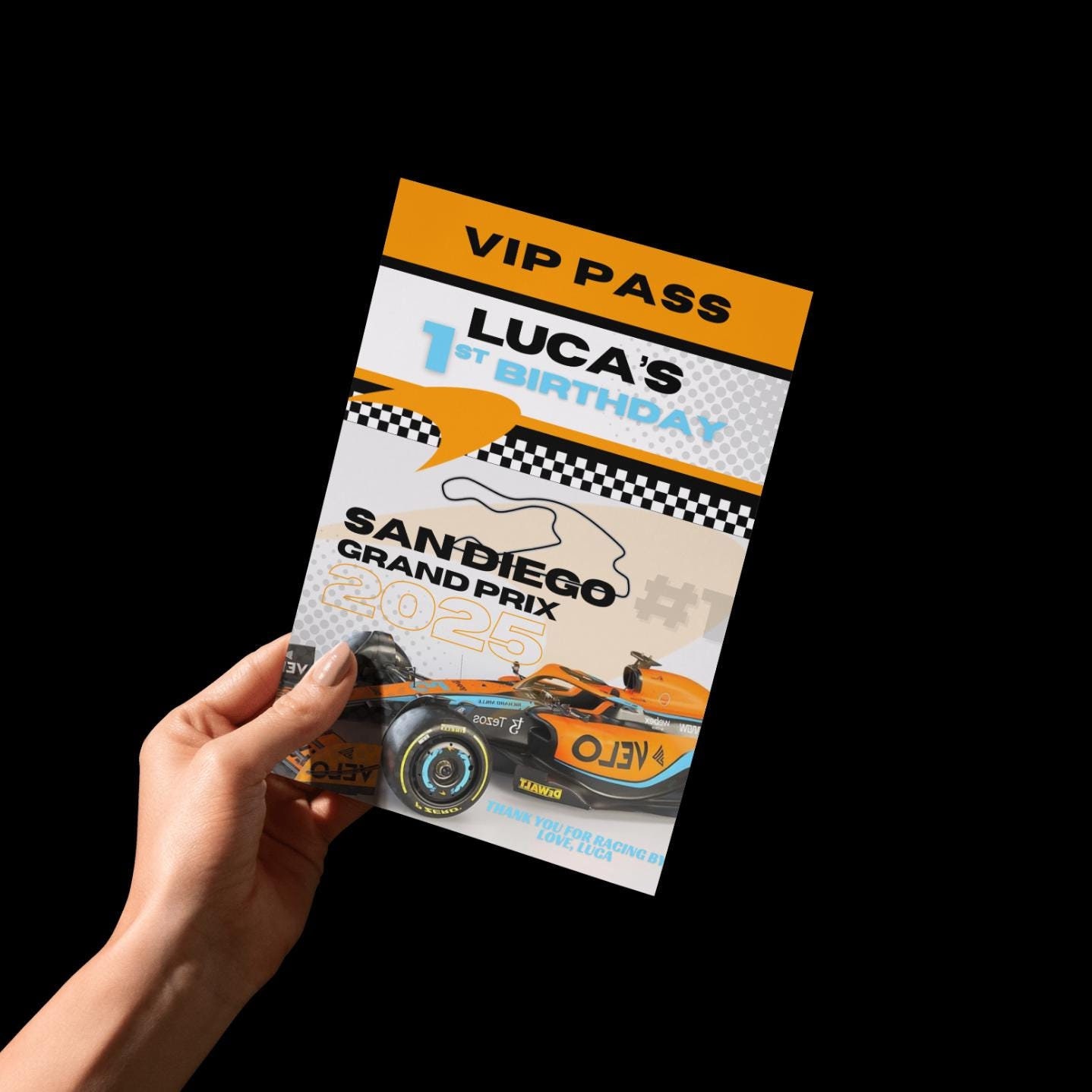 Custom Mclaren Formula 1 VIP Pass digital Download - Etsy