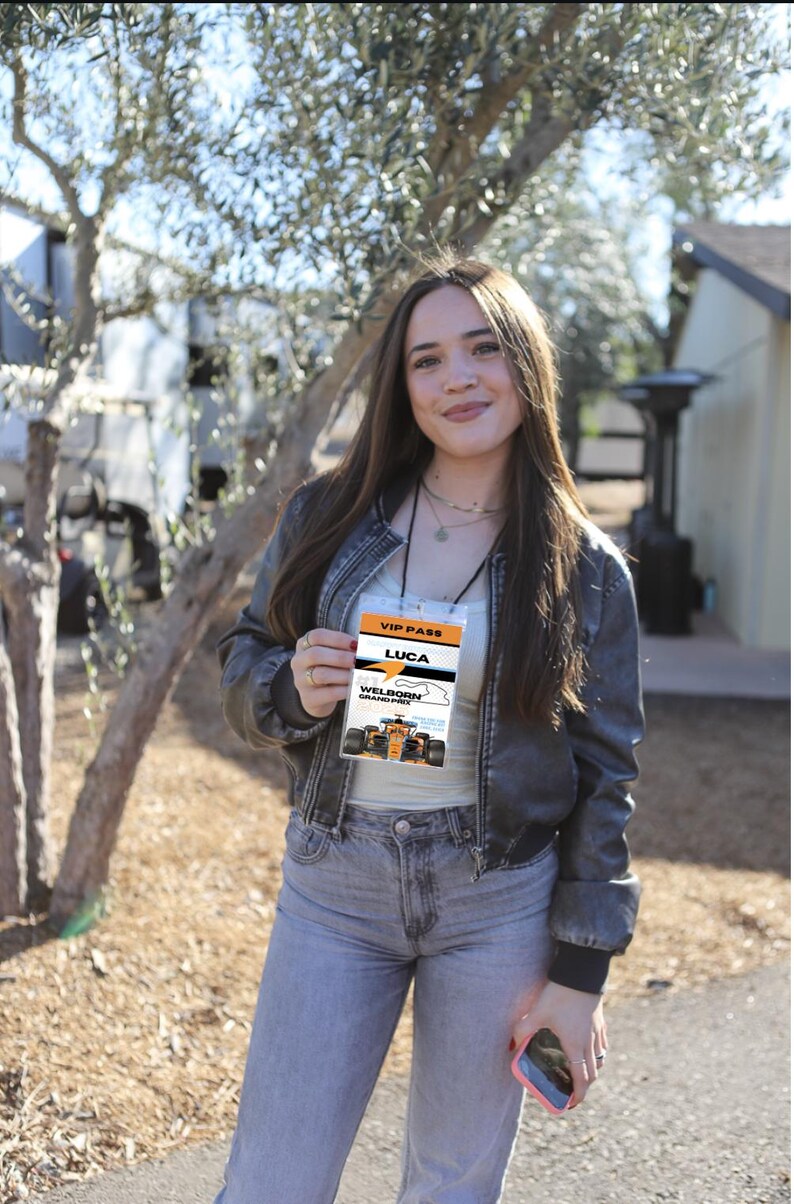 Custom Mclaren Formula 1 VIP Pass digital Download - Etsy