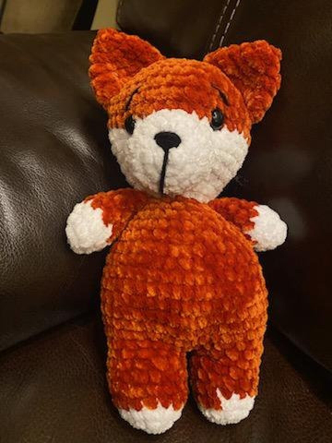 Crocheted Fox, Safe Stuffed Animal, Safe for Infants, Baby Toy, Kids ...
