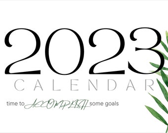2023-2024 Calendar Printable Boho Printable Calendar Minimalist ...