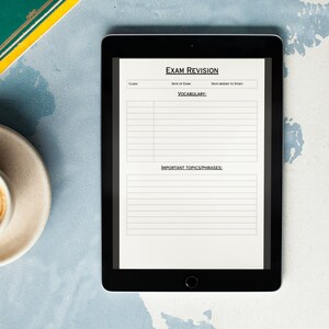 Printable Exam Revision, Study Guide, Student Exam Revision - Etsy
