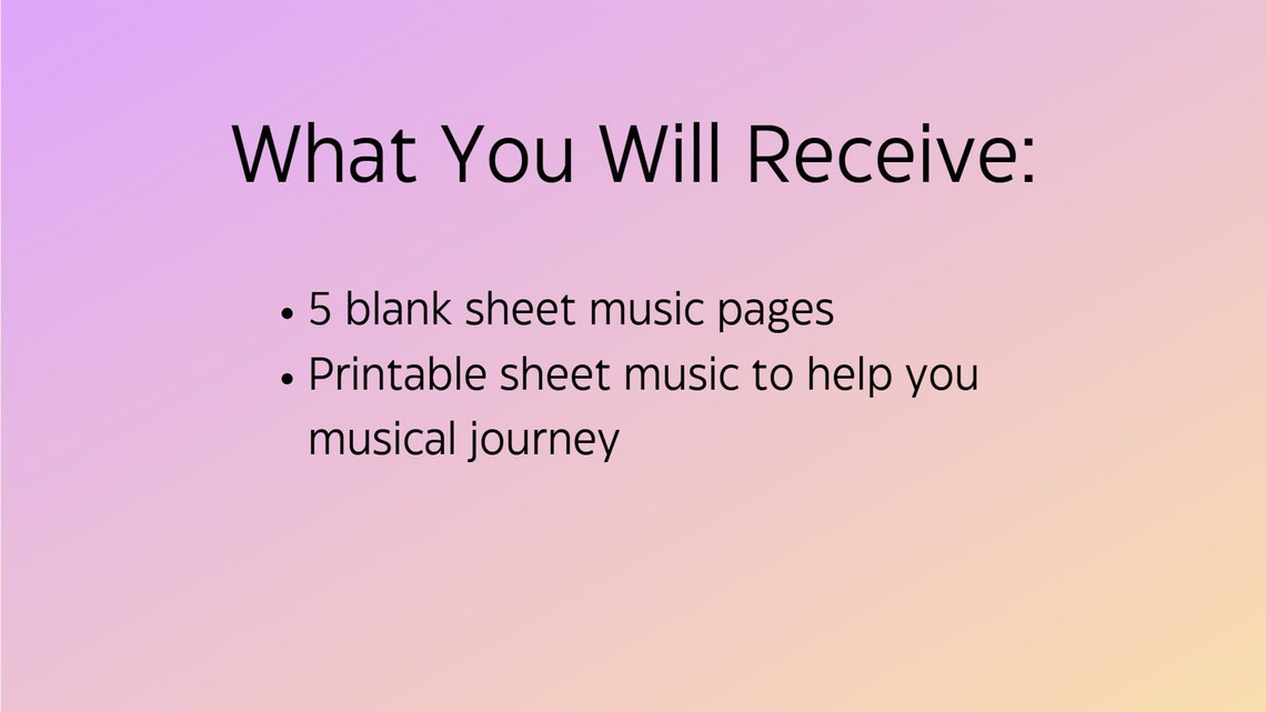 Blank Sheet Music - Etsy