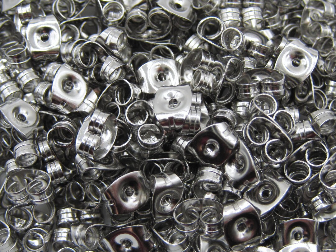 Non-tarnish Stainless Steel Ear Nuts, Friction Earring Backs for Stud ...