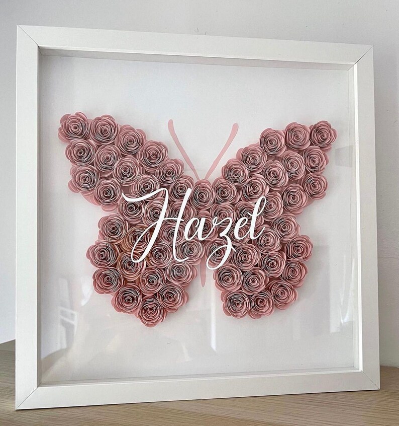 Flower Box | Paper Rose Shadow Box | Customized Gift for Birthdays ...