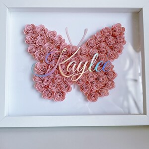 Flower Box | Paper Rose Shadow Box | Customized Gift for Birthdays ...