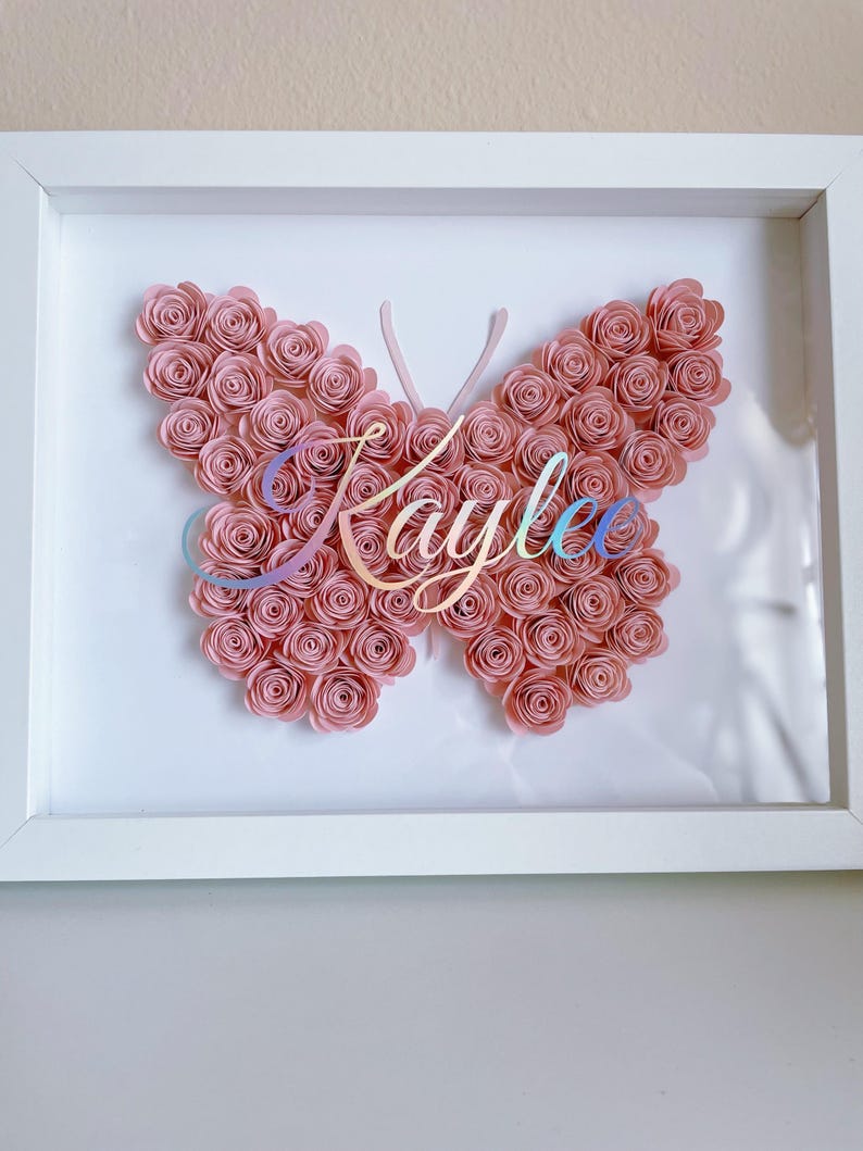 Flower Box | Paper Rose Shadow Box | Customized Gift for Birthdays ...