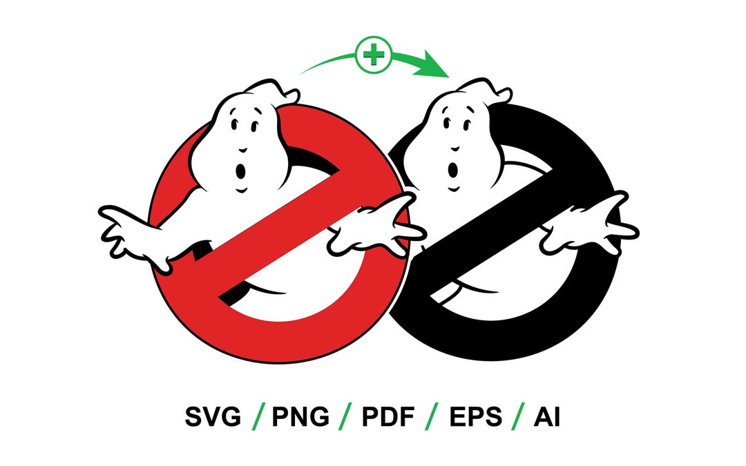 Logo Ghostbusters Classic : Couleur Noir svg, Png, Pdf, Eps, Ai - Etsy