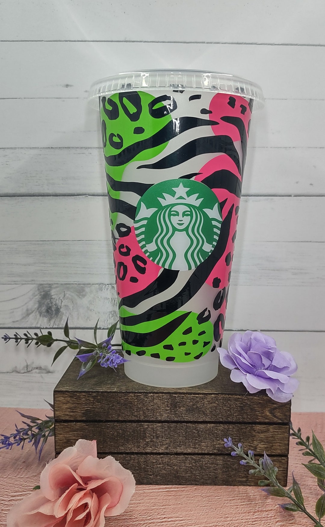 Animal Print Starbucks Cold Cup - Etsy