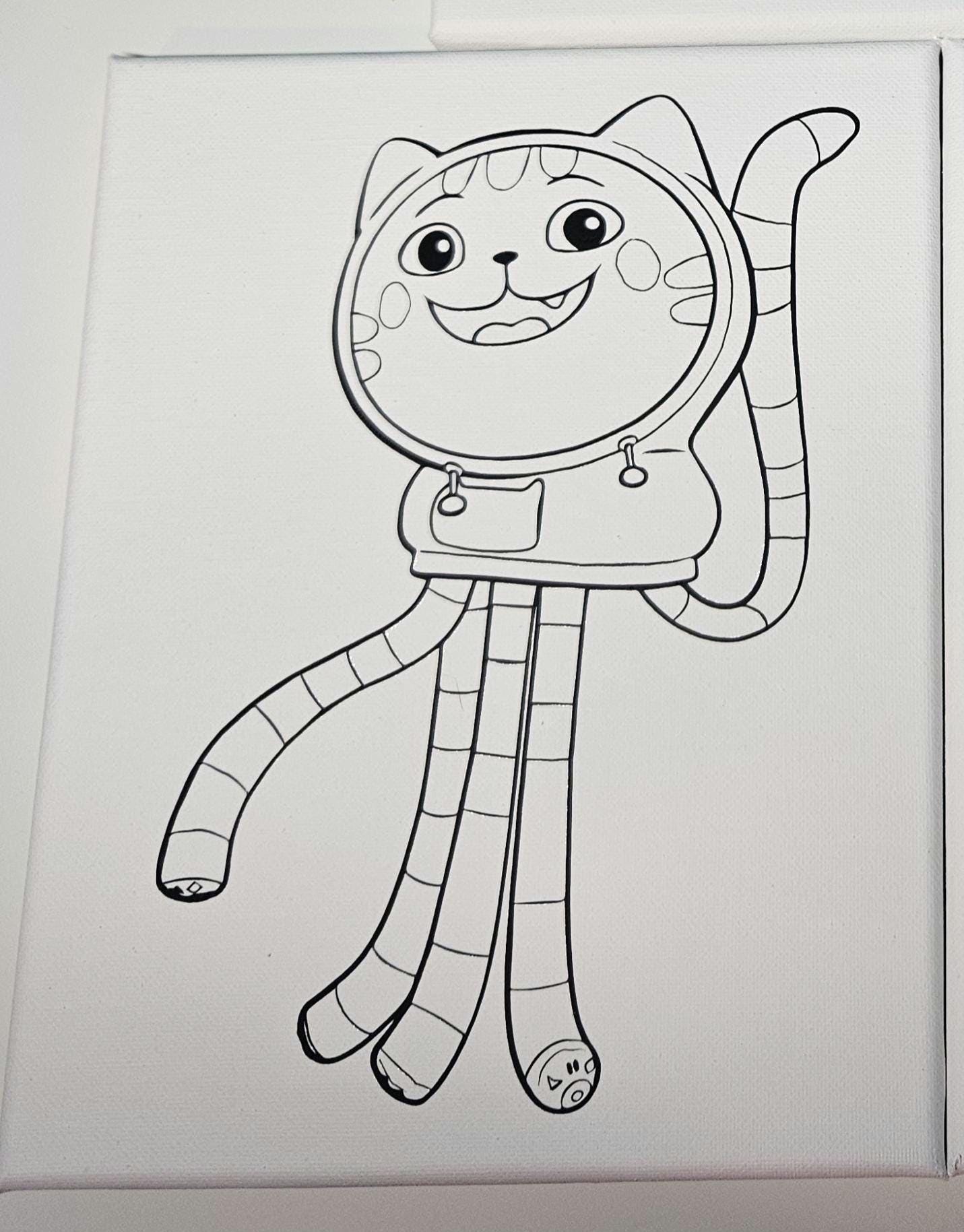 Kid's Canvas Paint Kit - Gabby's Dollhouse - Etsy