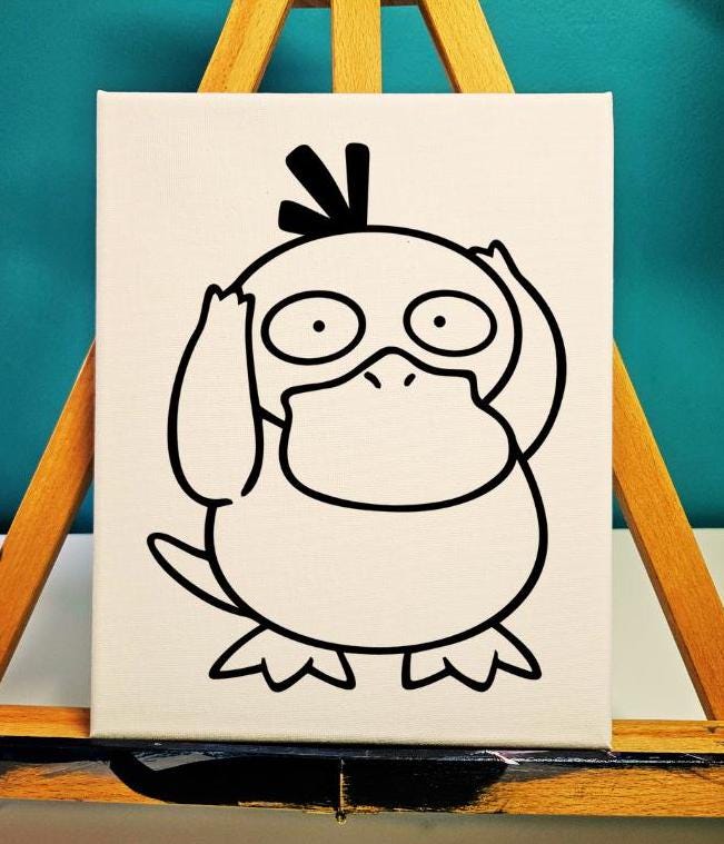 Kid's Canvas Paint Kit- Pokemon 1 - Etsy