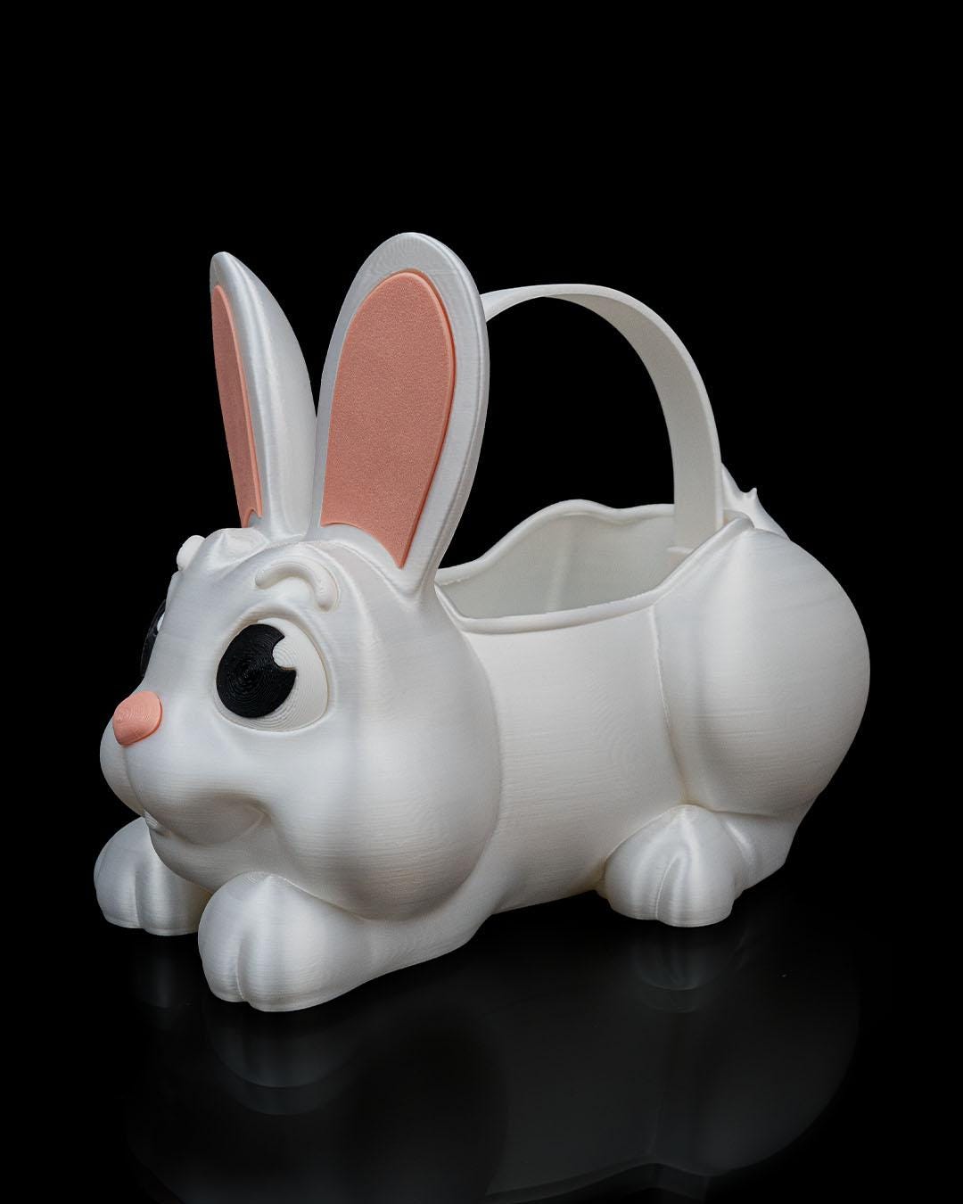 Cutie Bunny Easter Basket 3D Printed - Etsy
