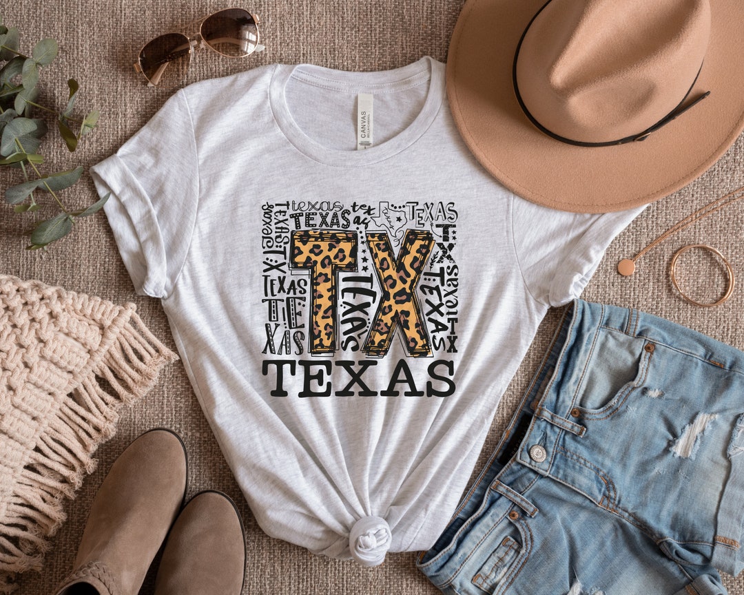 Leopard Print Texas DTF Transfer, Texas DTF Transfer, Leopard Print DTF ...
