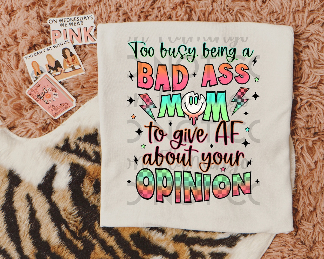Badass Mom Retro DTF Transfer: Ready to Press - Etsy