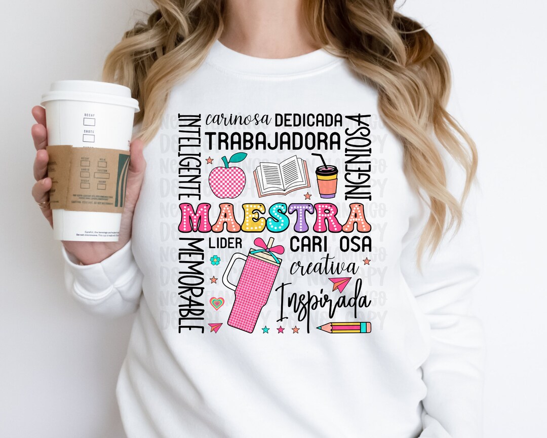 Spanish Teacher DTF Transfer: Back to School Design - Etsy