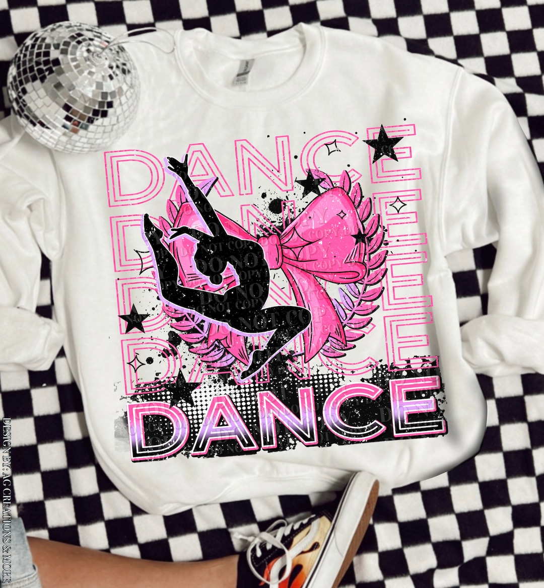 Dance Stacked Neon DTF Transfer: Ready to Press - Etsy