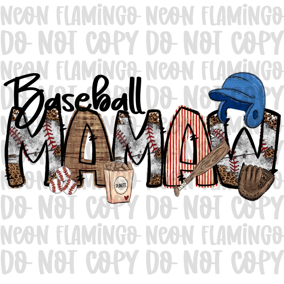 Baseball Mamaw DTF Transfer: Baseball Grandma Sublimation - Etsy