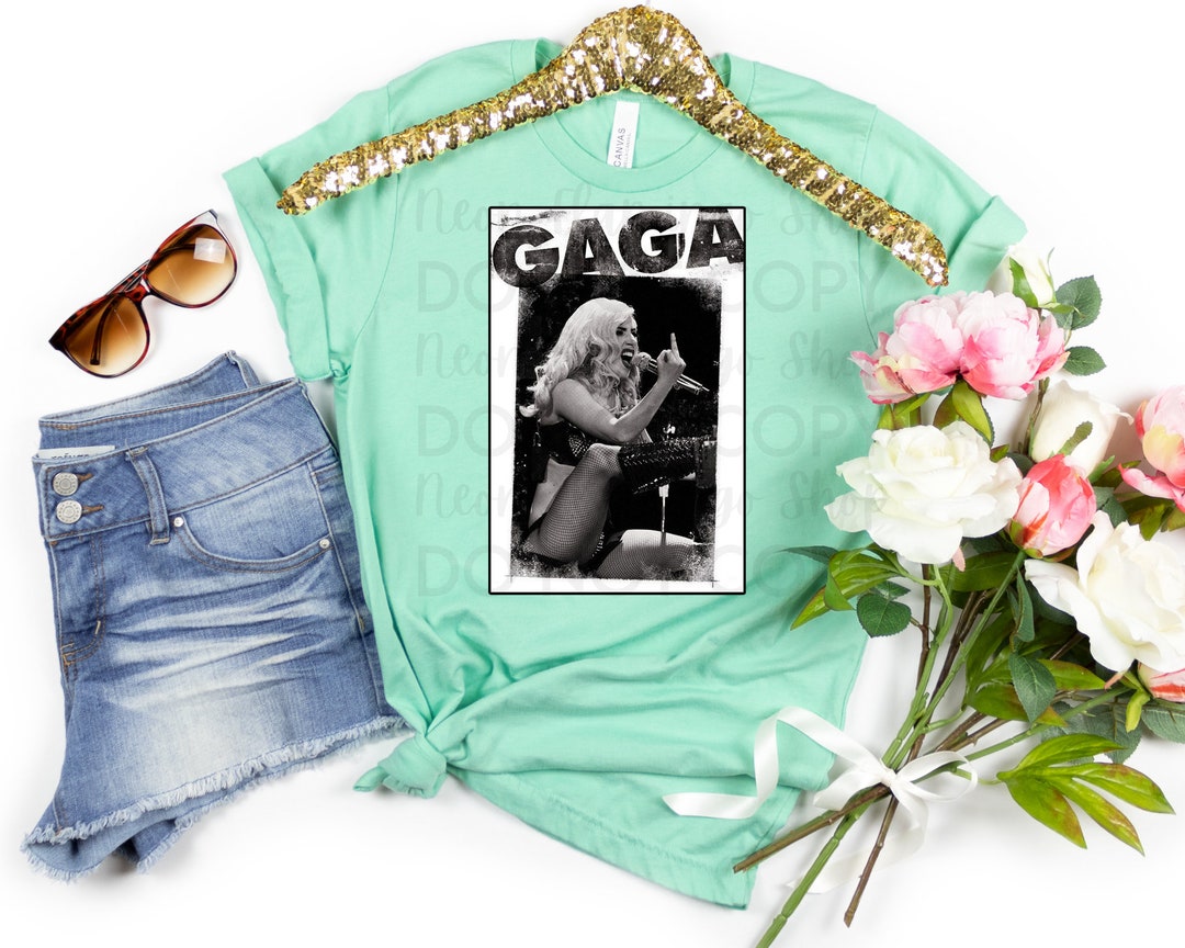 Lady Gaga DTF Transfer: Pop Music Design, Ready to Press - Etsy