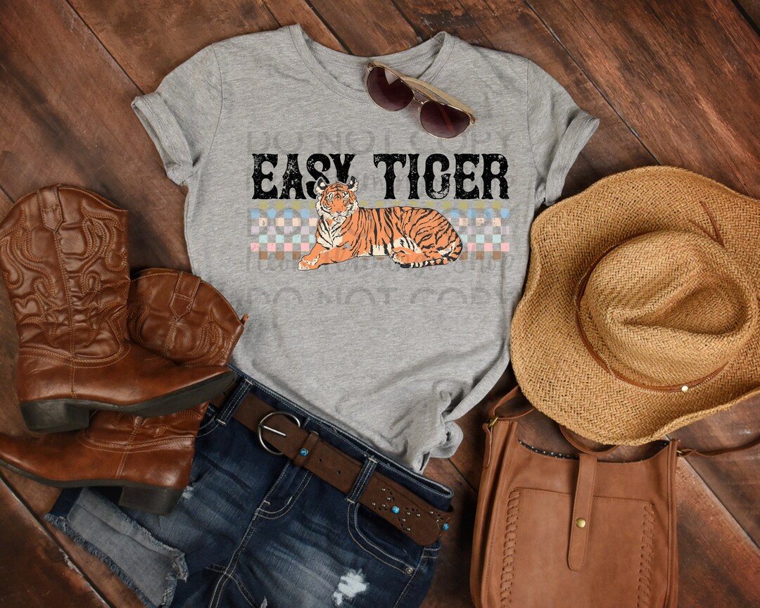 Easy Tiger Retro DTF Transfer: Ready to Press - Etsy