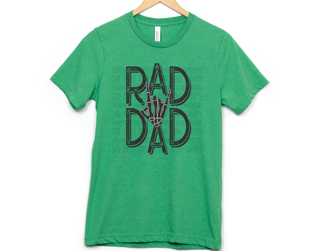Rad Dad Skeleton Hand DTF Transfer: Father's Day Print - Etsy