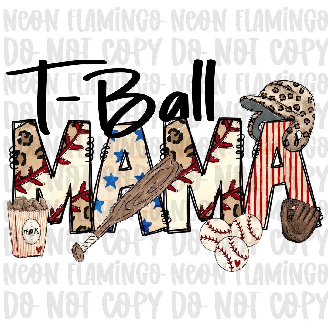 Leopard T-ball Mama DTF Transfer - Etsy