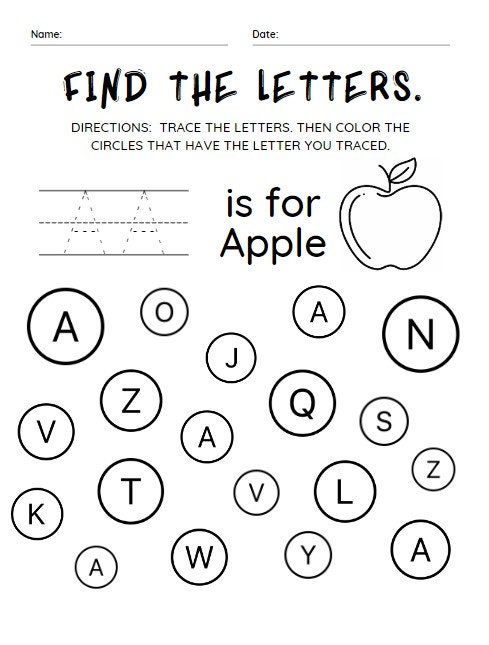 26 Weeks of Weekly Alphabet Worksheets printable - Etsy