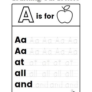 26 Weeks of Weekly Alphabet Worksheets (printable) - Etsy