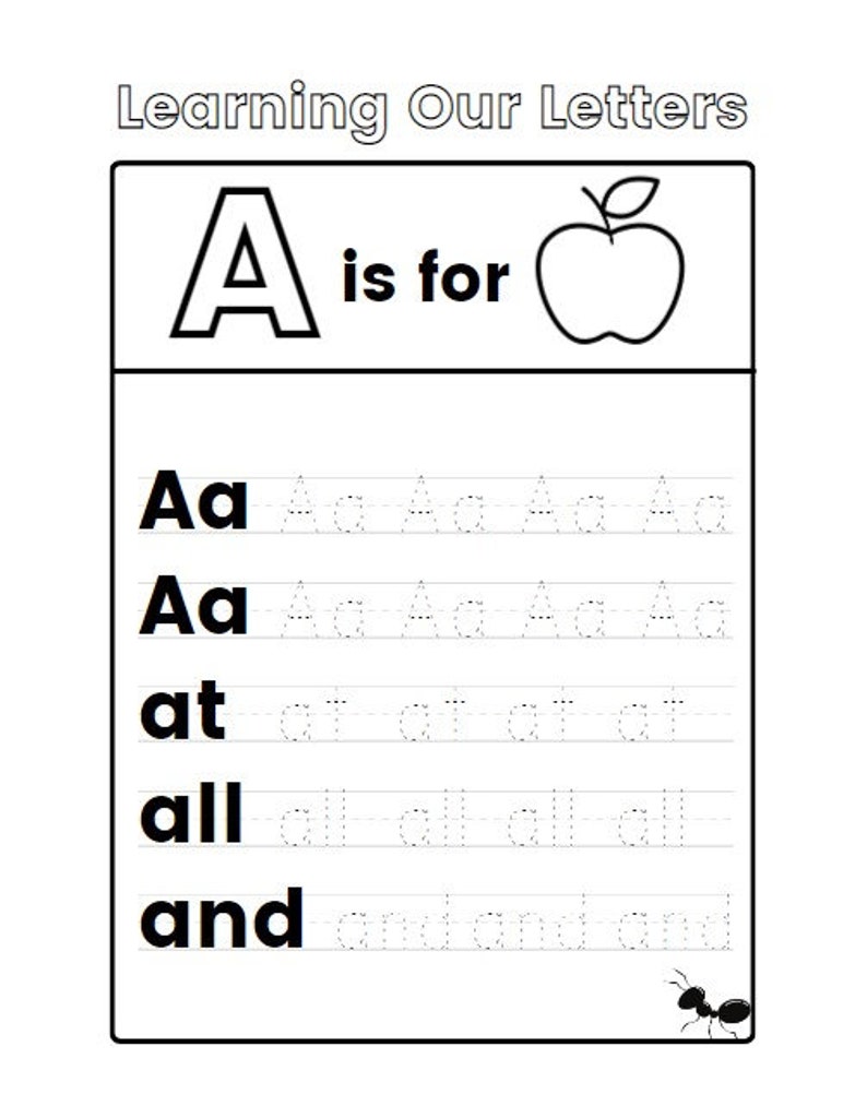 26 Weeks of Weekly Alphabet Worksheets (printable) - Etsy