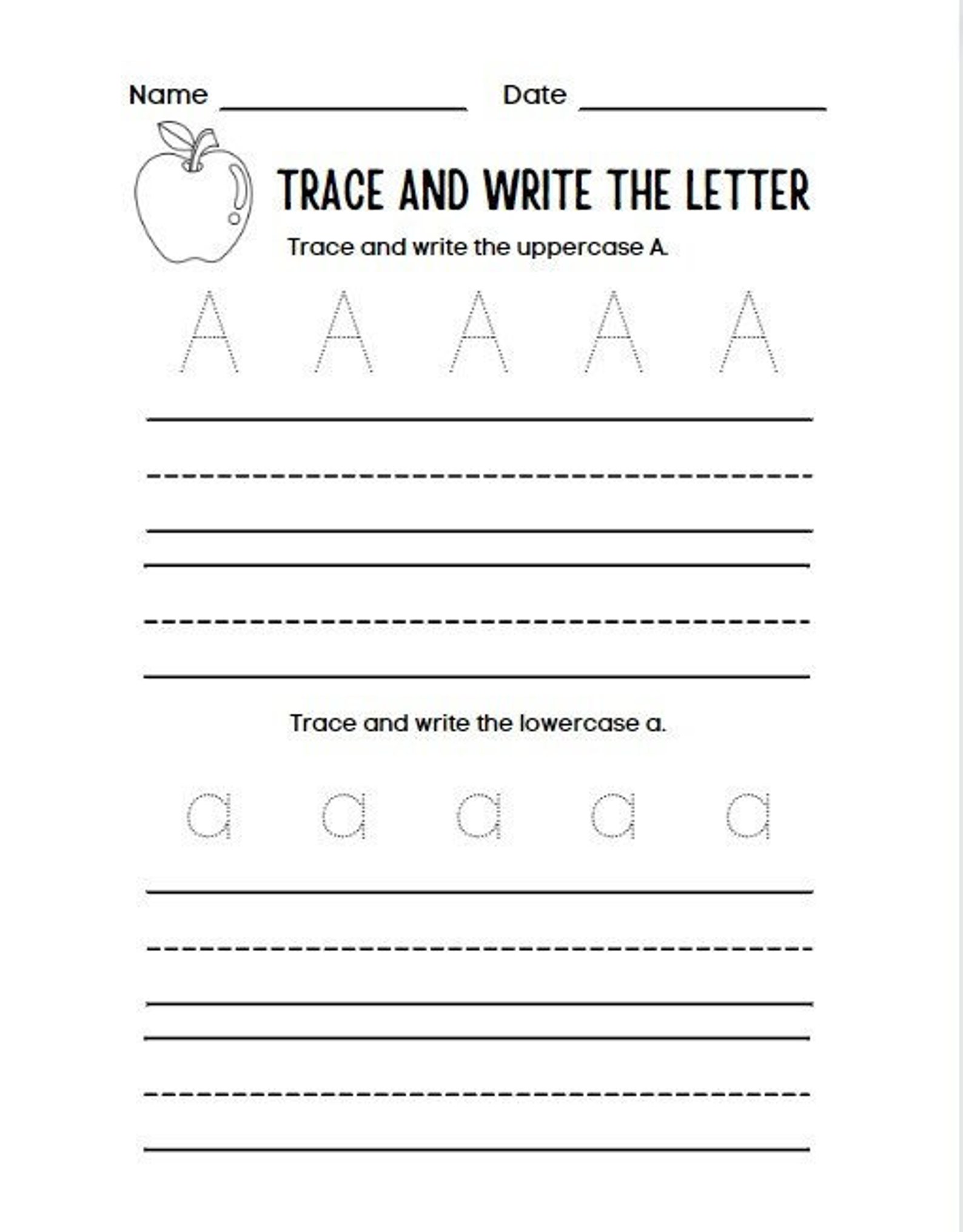 26 Weeks of Weekly Alphabet Worksheets printable - Etsy