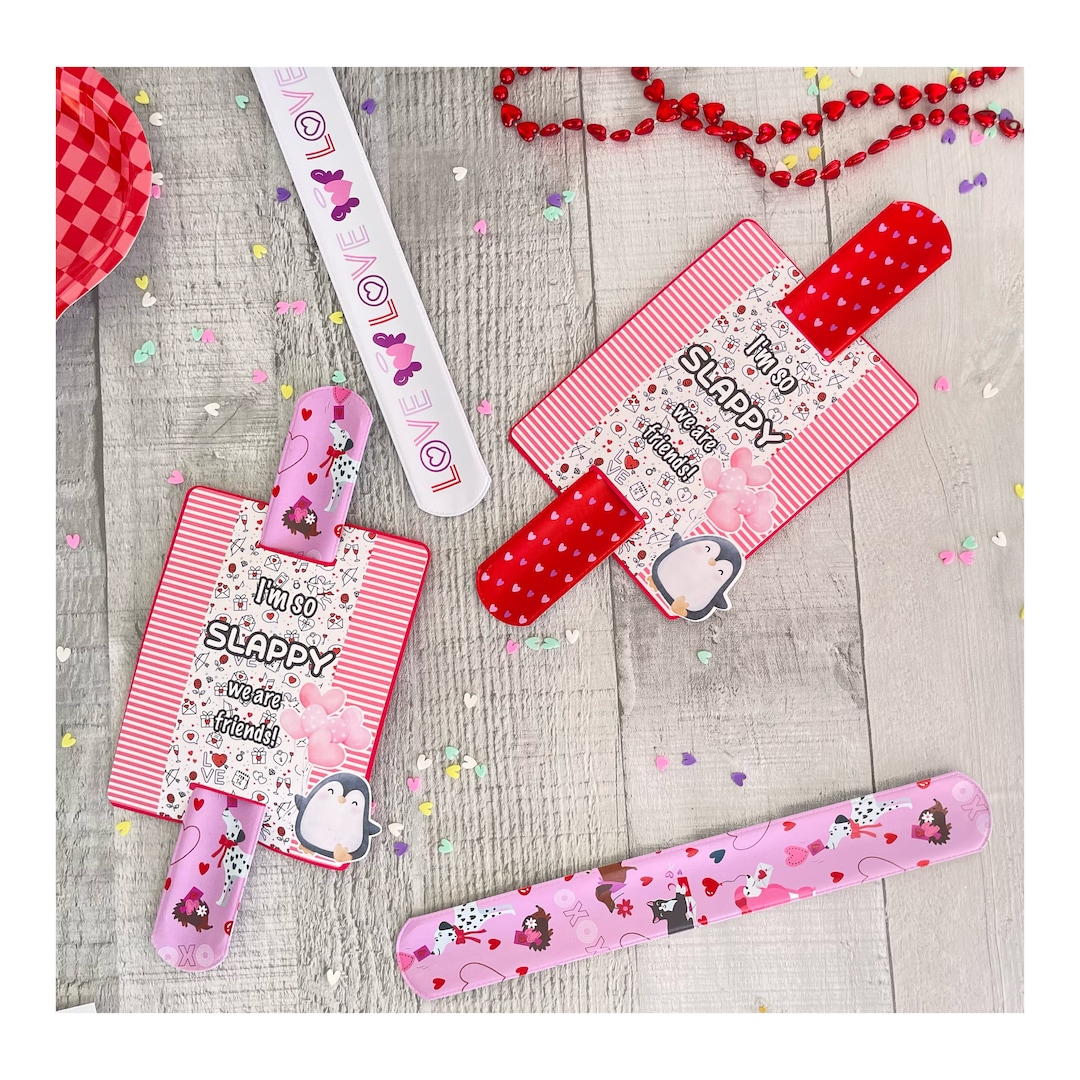 Valentine Slap Card,valentines Cards,valentines Kids Favor,valentines ...