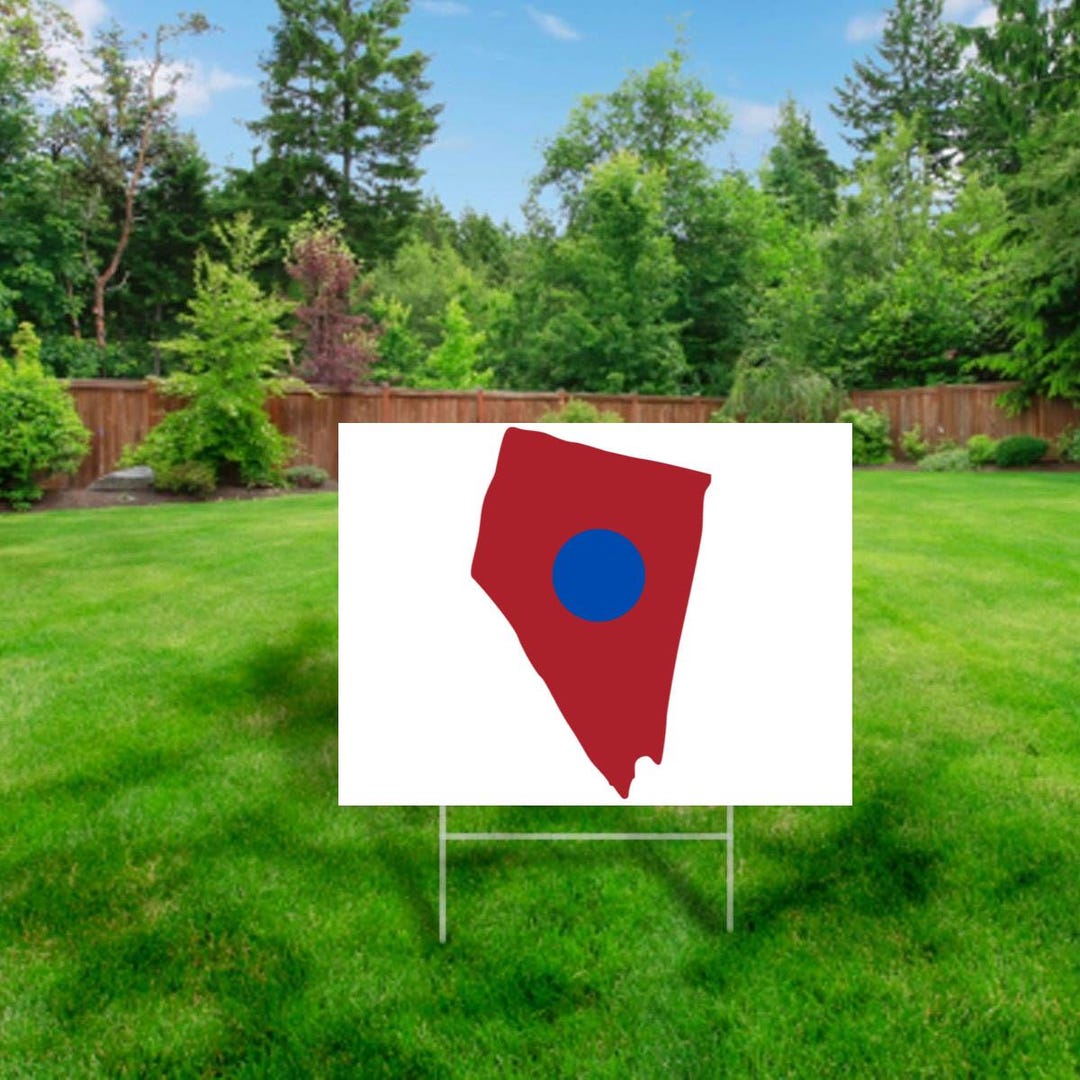 Blue Dot in a Red State Yard Sign, Nevada Edition, Kamala Harris for ...