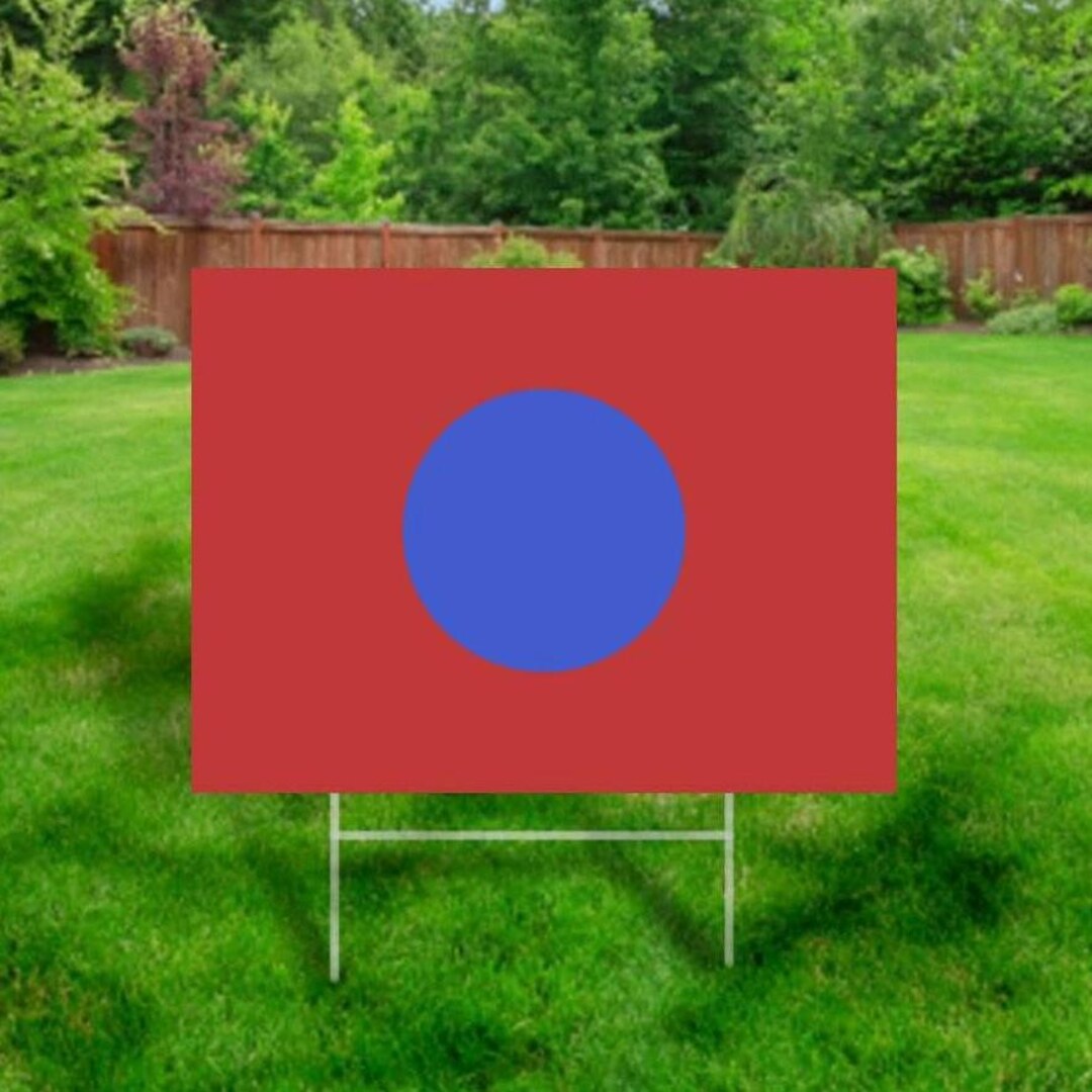 Harris Walz Yard Sign, Blue Dot in a Red State, We Will Not Go Back ...