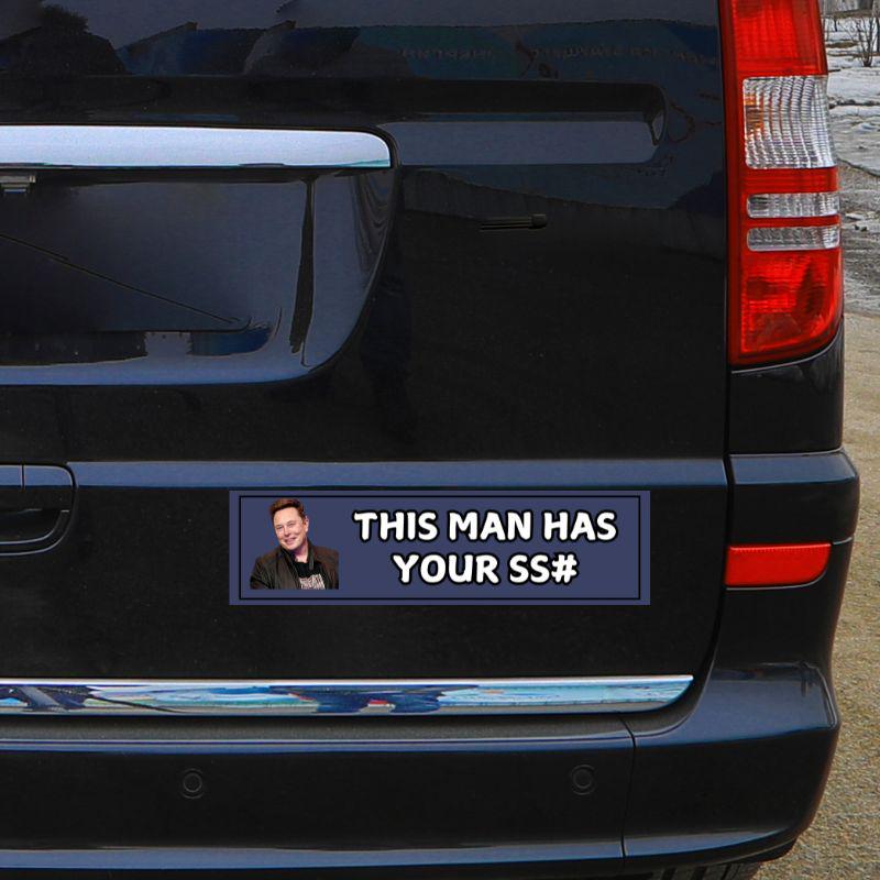 Car Magnet: Elon Musk Joke, Anti Fascism, Boycott Elon, Anti Racism ...