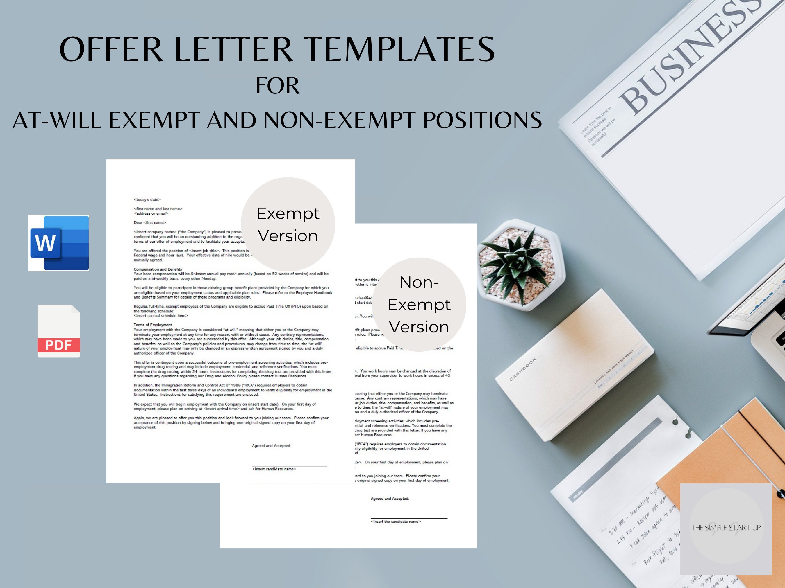 OFFER LETTER TEMPLATES & Sample - Etsy