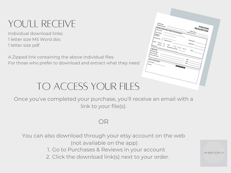 POSITION REQUISITION FORM - Etsy