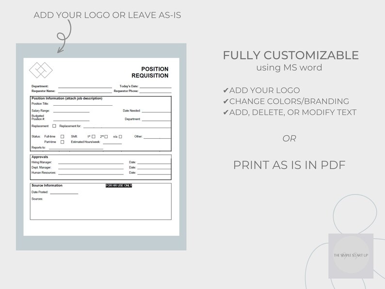 POSITION REQUISITION FORM - Etsy
