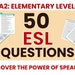 50 ESL QUESTIONS | A2 Level| Speaking Practice | Ideal for Online ...