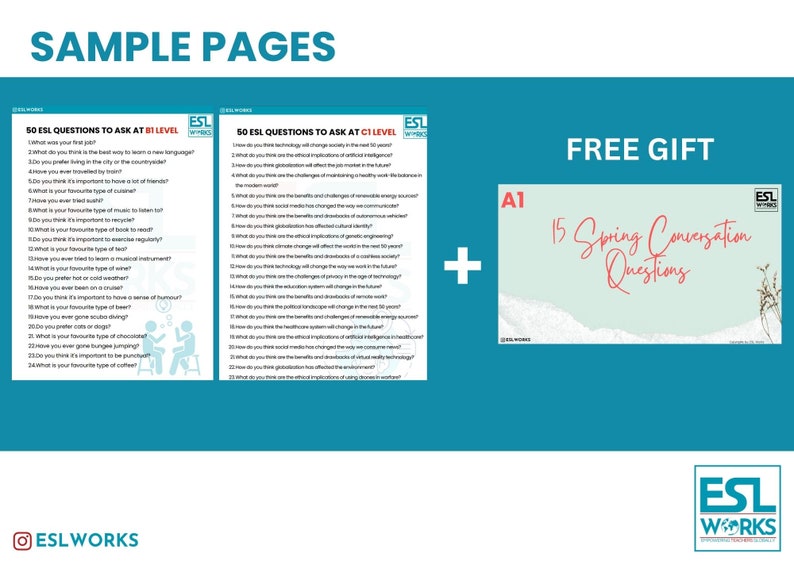 250 ESL QUESTIONS | A2 and Onwards | Speaking Practice | Ideal for ...