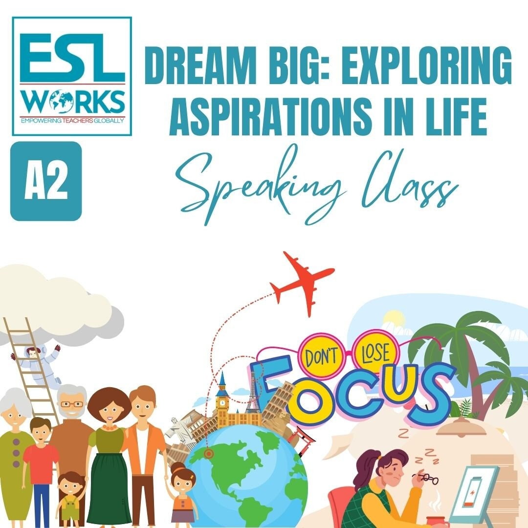 DR3AM Blg ASPIRATIONS Ln LIFE A2 Elementary ESL Lesson perfect for ...