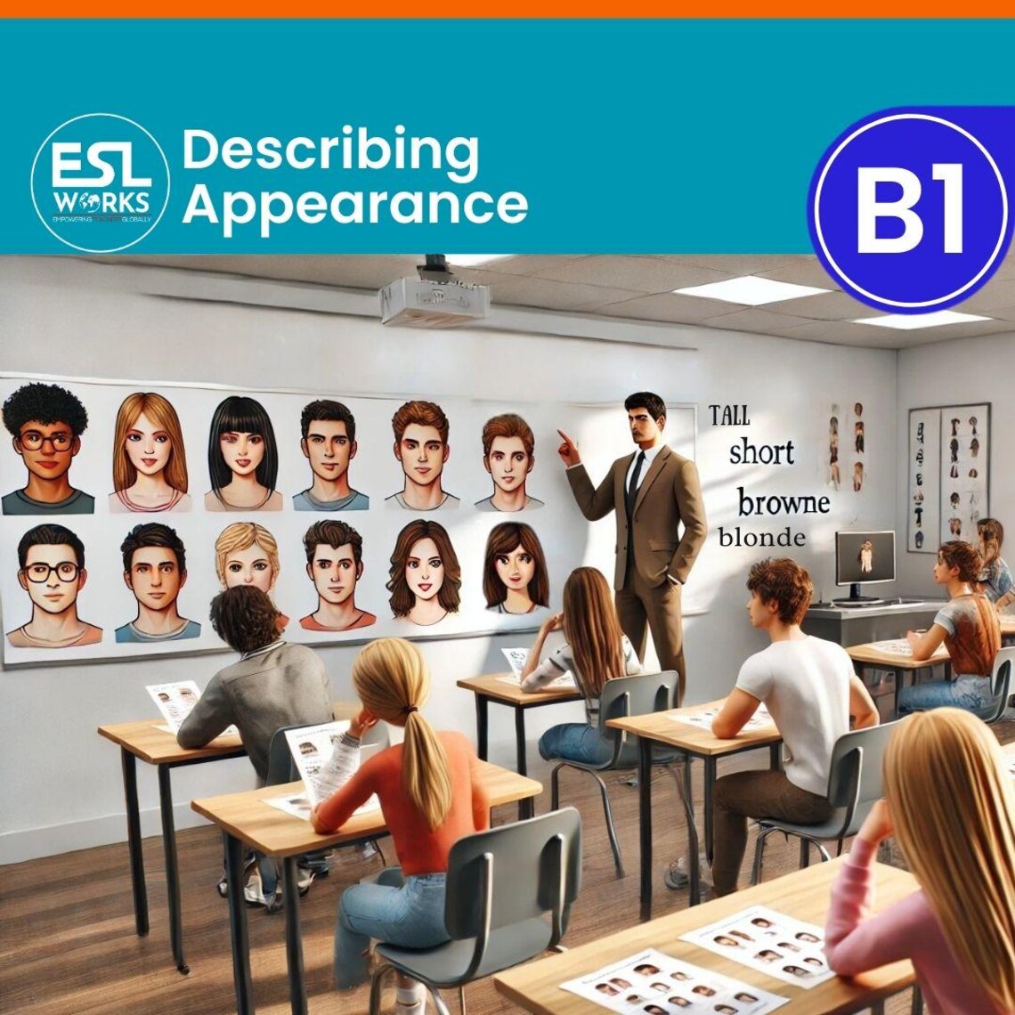 DESCRIBING APPEARANCE | B1 Intermediate | ESL Lesson | Perfect for ...