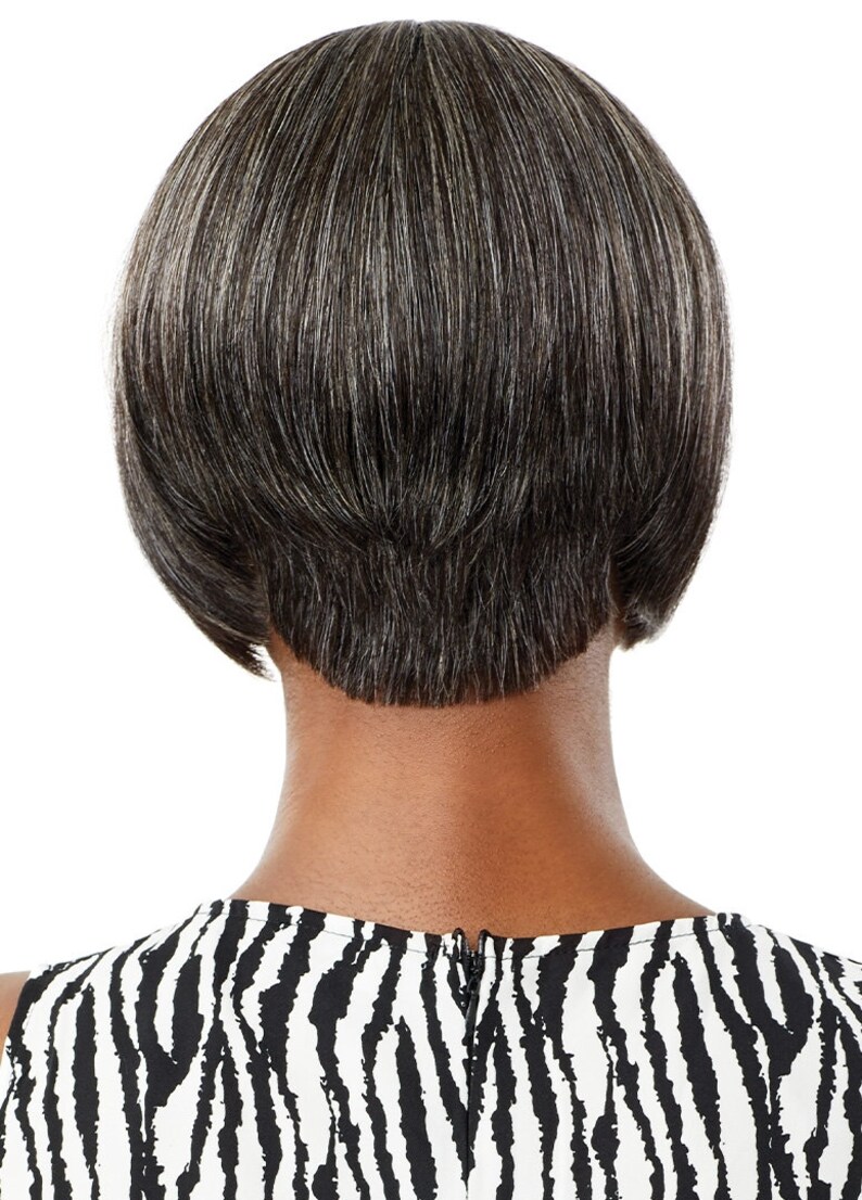 100% Human Hair Short Bob Style Wig Gray Color Available HH-HARRIET - Etsy