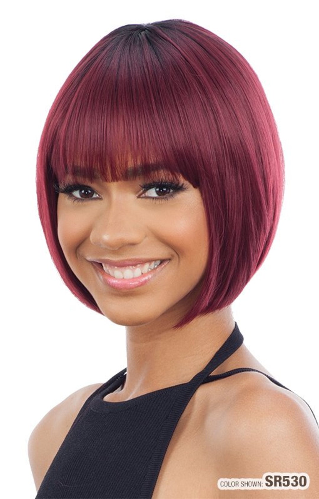 Short Bob Style Wig in Special Colors With China Bang-bb-003 - Etsy