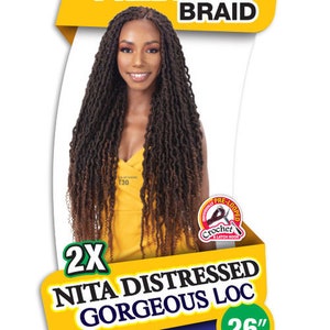 Freetress Crochet Hair 2X Nita Distressed Gorgeous Loc 26 - Etsy