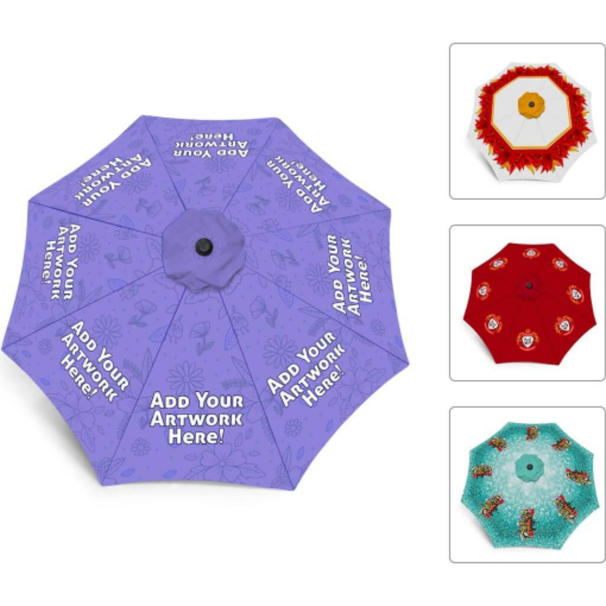 Custom Patio Umbrella, Custom Print Market Umbrella, Custom Design ...