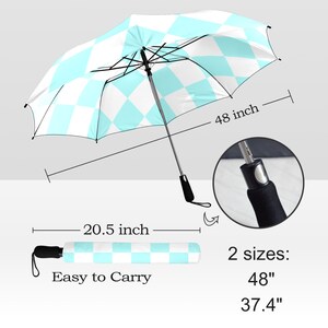 Personalized Child's Umbrella, Custom Name Kids Umbrella, Checkers ...