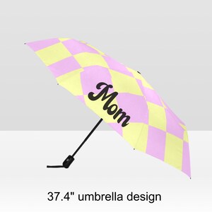 Personalized Child's Umbrella, Custom Name Kids Umbrella, Checkers ...